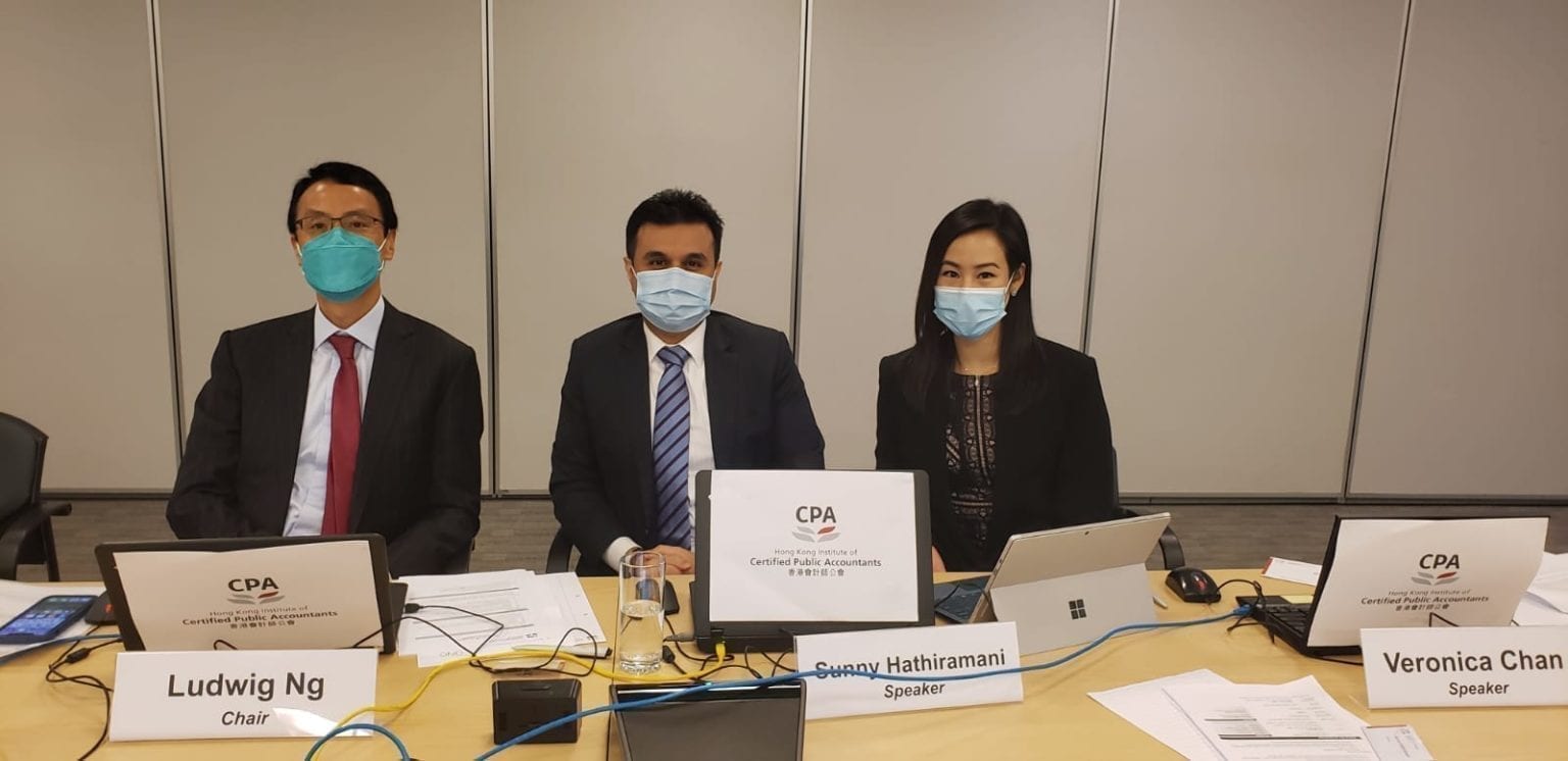 Sunny Hathiramani and Veronica Chan give a presentation to HKICPA Restructuring and Insolvency ...